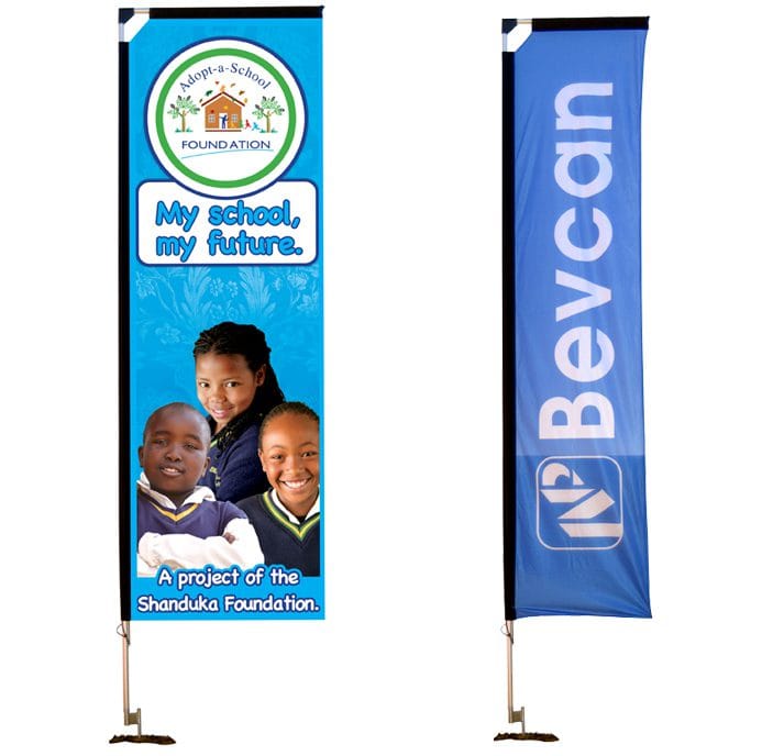 Telescopic Banner Printing in Kenya | Tall Event Flags for Outdoor ...